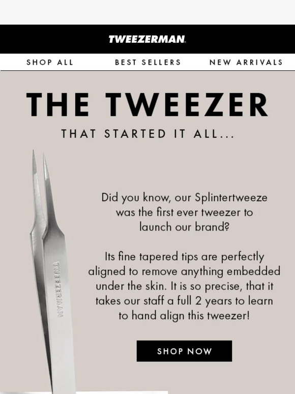 Tweezerman: The tweezer that started it all... | Milled