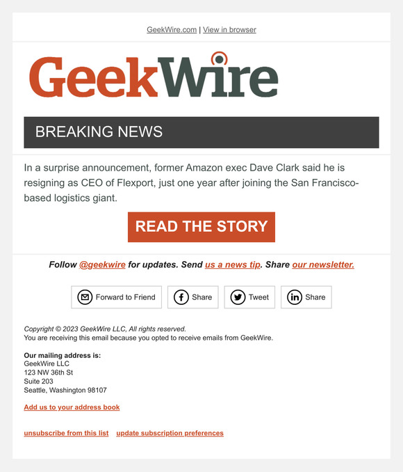 GeekWire: Dave Clark, former longtime Amazon exec, abruptly resigns as ... GeekWire: Dave Clark, former longtime Amazon exec, abruptly resigns as ...