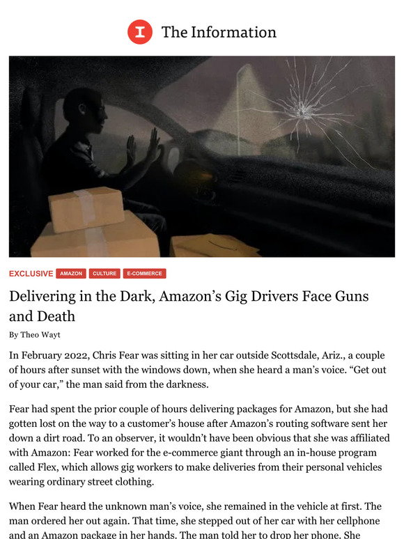The Information: Exclusive: Delivering in the Dark, Amazon’s Gig ...
