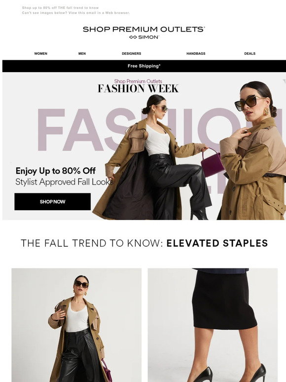 Shop Premium Outlets: Going Viral: Elevated Staples | Milled