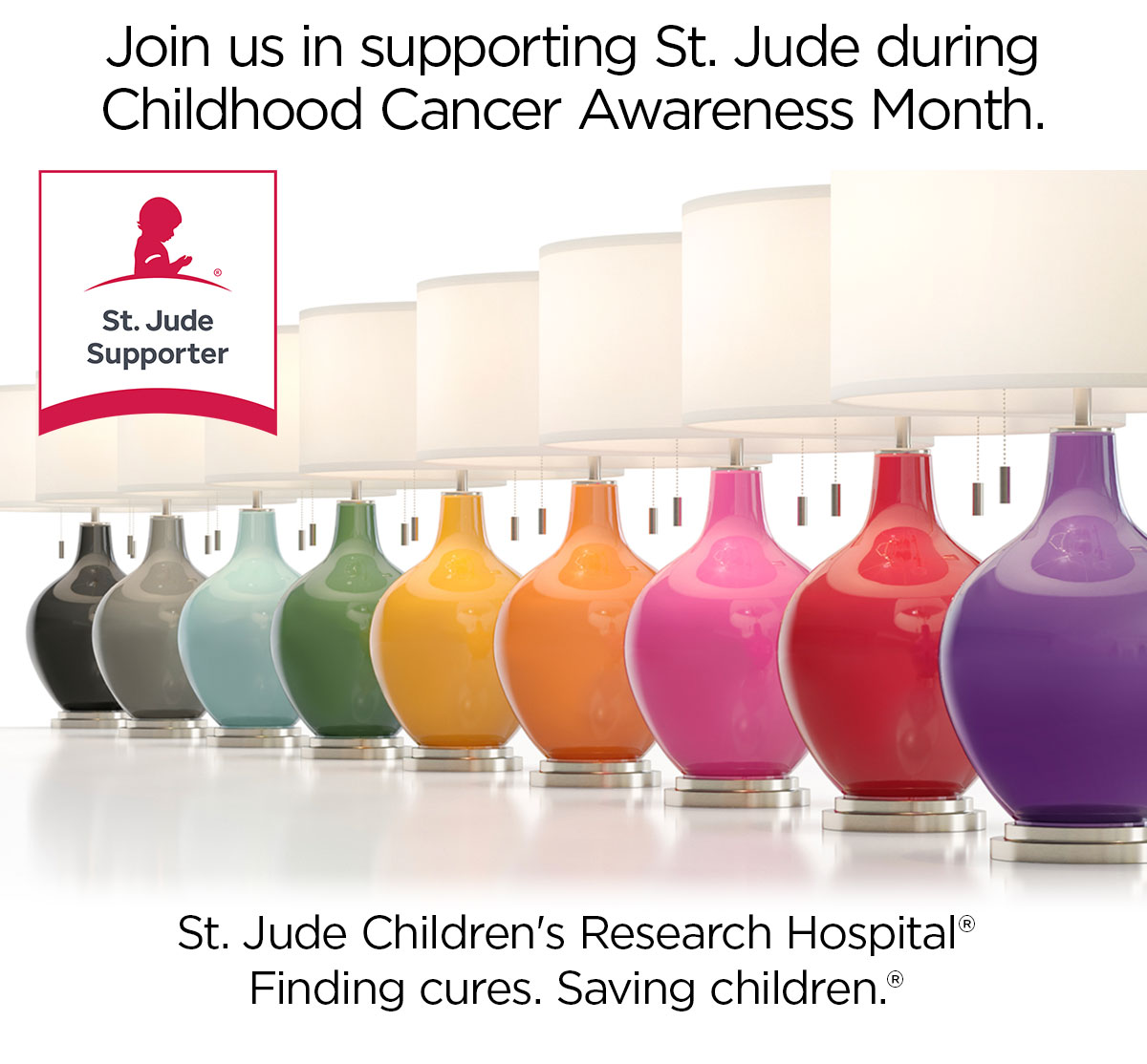 lampsplus: Support St. Jude During Childhood Cancer Awareness Month ...