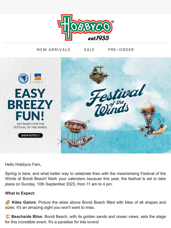 Hobbyco: 🪁 Get Ready to Soar! The Festival of the Winds is Back! 🌞 | Milled