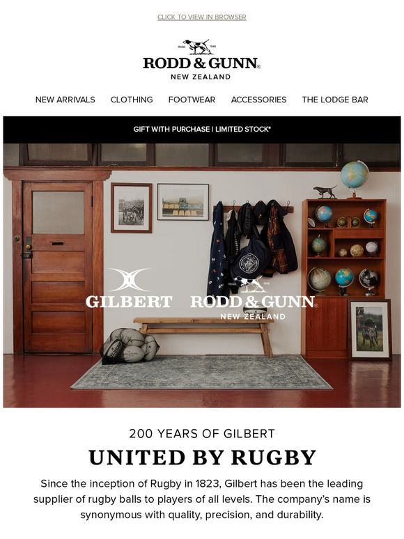 Rodd & Gunn: NEW Gilbert Collection | Milled