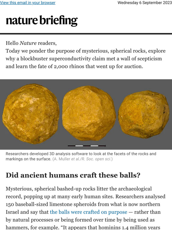 Nature Journal: Mysterious, spherical rocks might have been crafted by ...