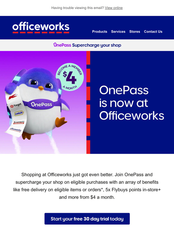 Officeworks: OnePass has landed at Officeworks | Milled