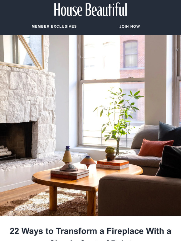 House Beautiful: How to transform your fireplace in a snap. | Milled