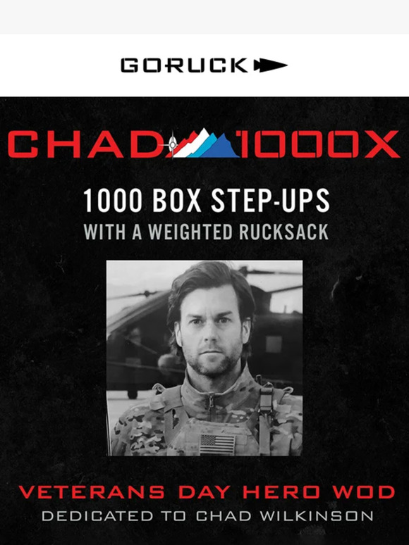 GORUCK: Registration For CHAD1000X Is Officially Live | Milled