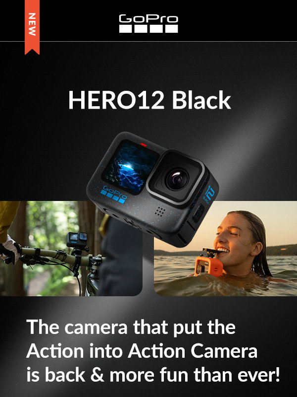 Adorama: New GoPro HERO12 Black Action Camera: Ready to capture land ...