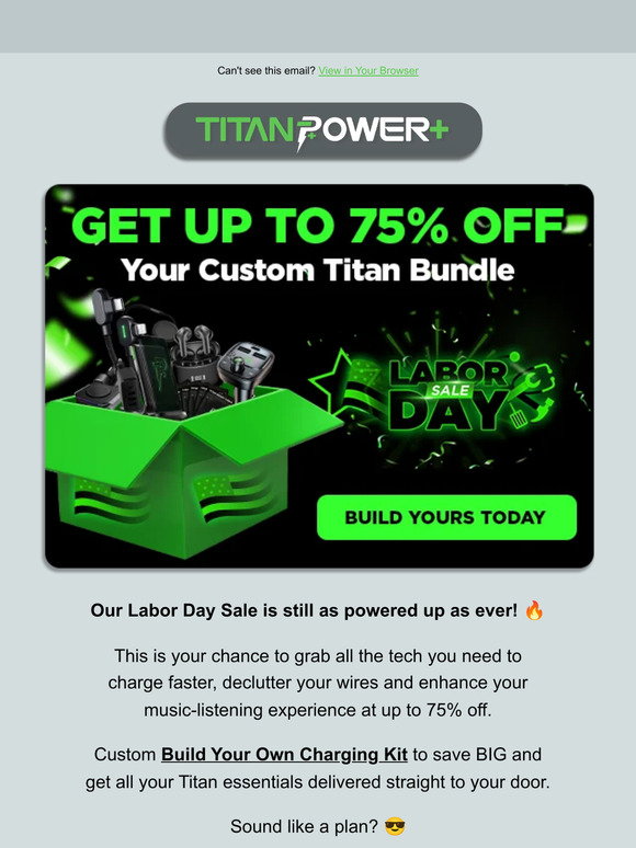 Titan Power Plus: Build a Custom Bundle (up to 75% off) | Milled