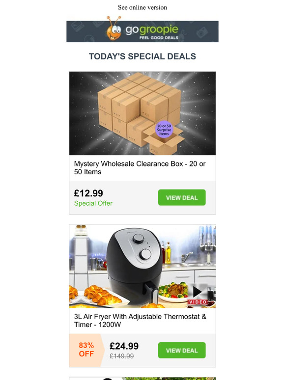 Go Groopie: 🔔 New Notification: Our hottest new savings!! | Milled