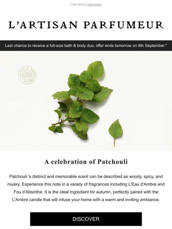 L'Artisan Parfumeur: Celebrating Patchouli, the note of the month | Milled