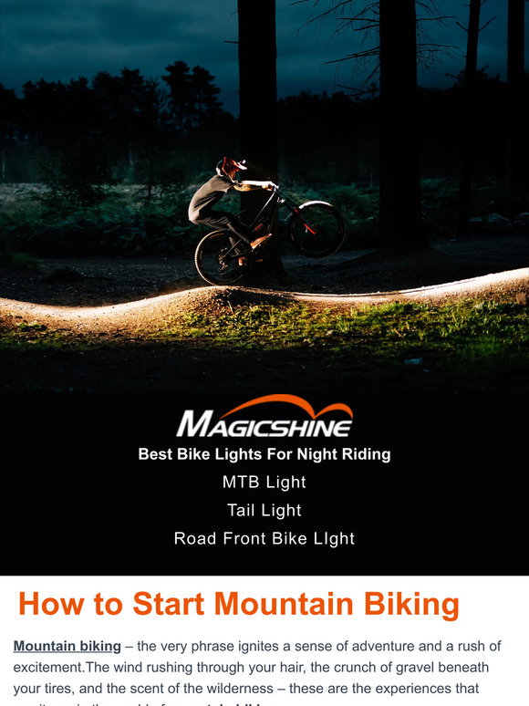 Magicshine: How to start your mountain biking🚴‍♂️? Here's an ultimate ...
