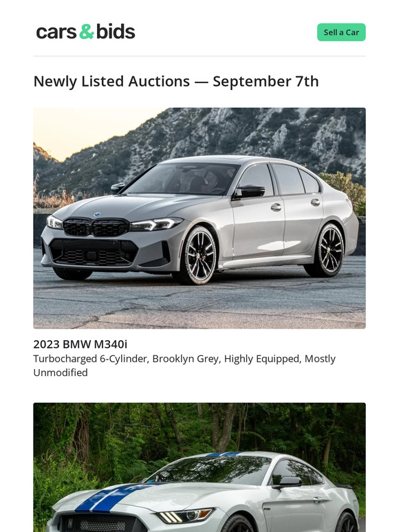 Cars & Bids: Cars & Bids Today | Milled