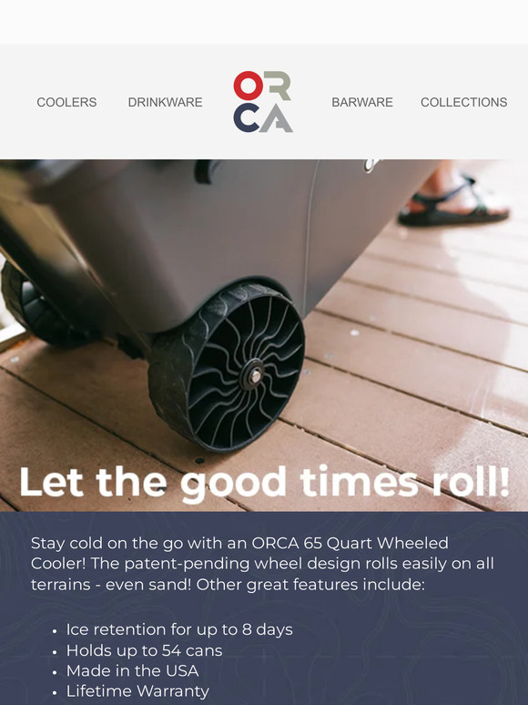 ORCA Coolers: Roll into refreshment with the 65 Quart Wheeled Cooler ...