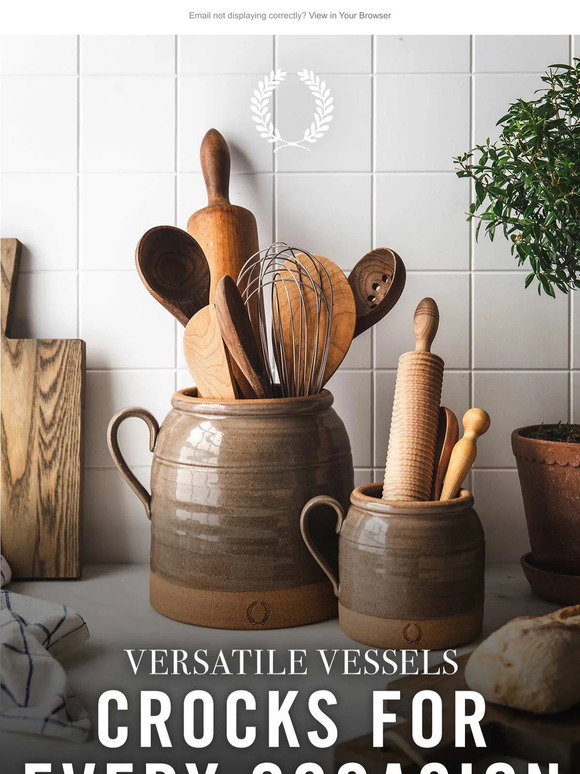 Farmhouse Pottery: Crocks | The Most Versatile Vessels | Milled