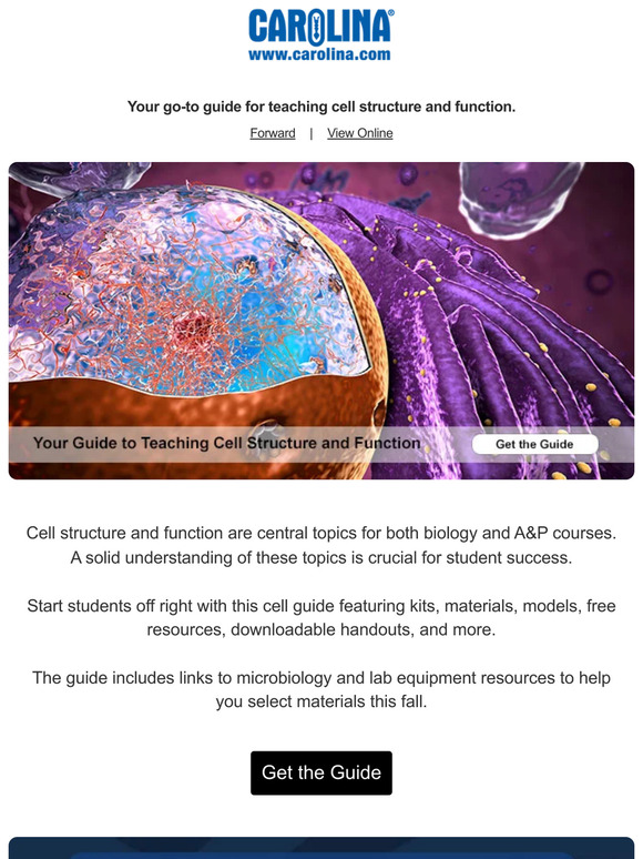 Carolina: Discover resources to teach cell structure and function | Milled