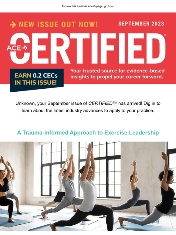American Council on Exercise: CERTIFIED | Healing Through Movement: The ...