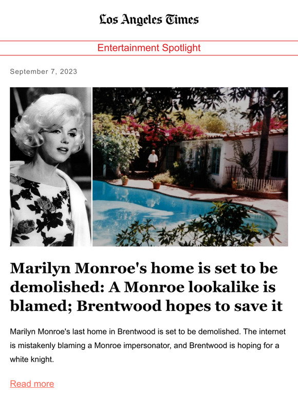 Los Angeles Times: The saga of Marilyn Monroe's Brentwood home | Milled