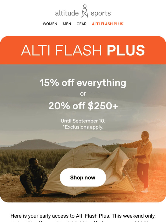 Altitude Sports: EXCLUSIVE ACCESS: Alti Flash Plus | Milled