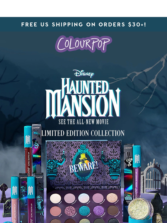 ColourPop: Don't Miss! NEW! Disney Haunted Mansion Collection 🪦 | Milled
