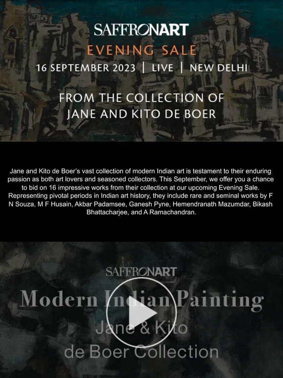 Saffronart: Inside Jane and Kito de Boer's remarkable modern Indian art ...