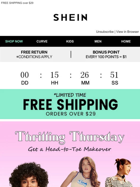 SHEIN: Get a Head-to-Toe Makeover | Milled