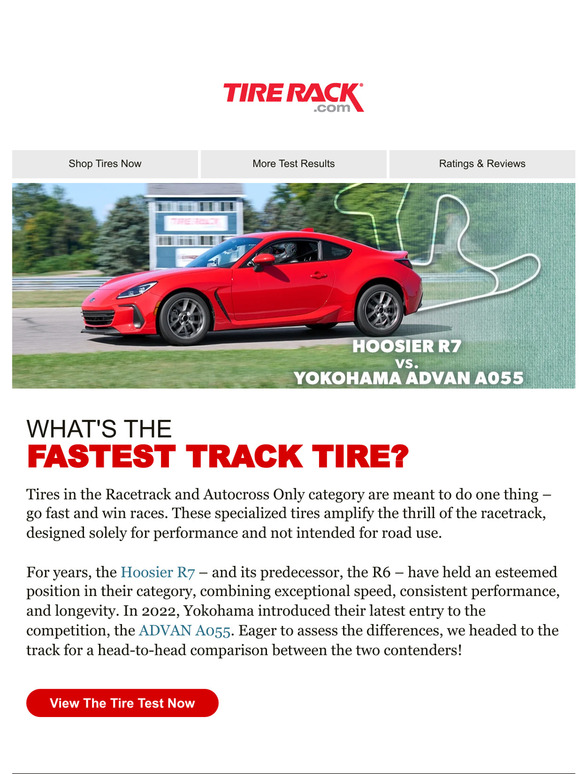 Tire Rack: What's the Fastest Track Tire? | Milled