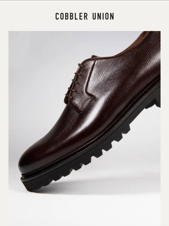 Cobbler Union: Just In: James Derby with Vibram Commando Soles | Milled