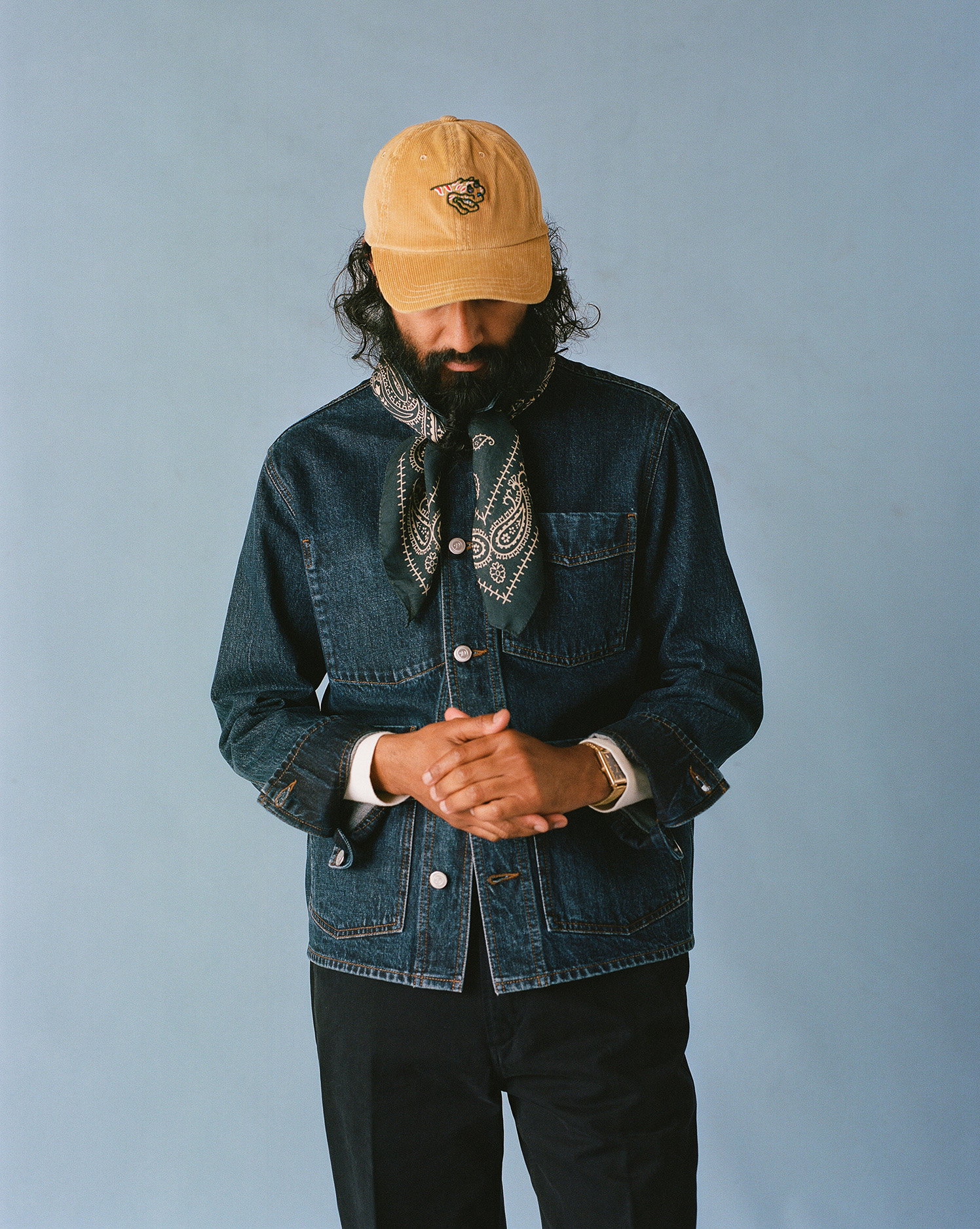 Drake's: Stone Wash Denim Work Jacket | Milled