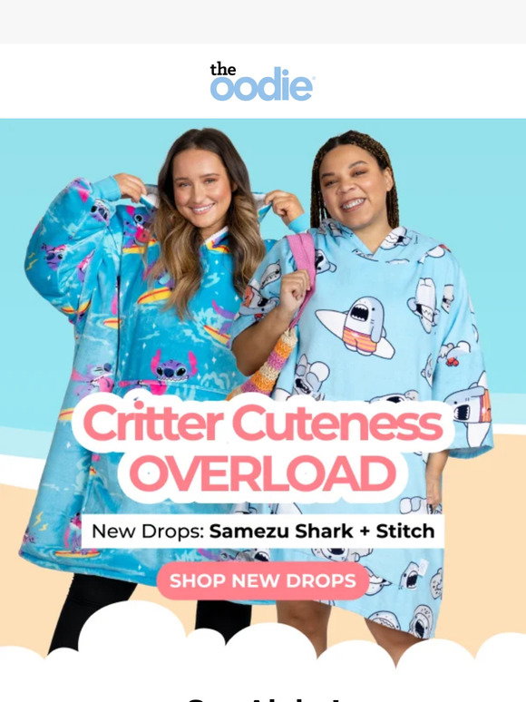 Oodie UK: 🌟 NEW Drop: Samezu Shark + Stitch Oodies | Milled