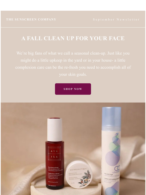 The Sunscreen Company: The Fall Skin Reset We All Need | Milled