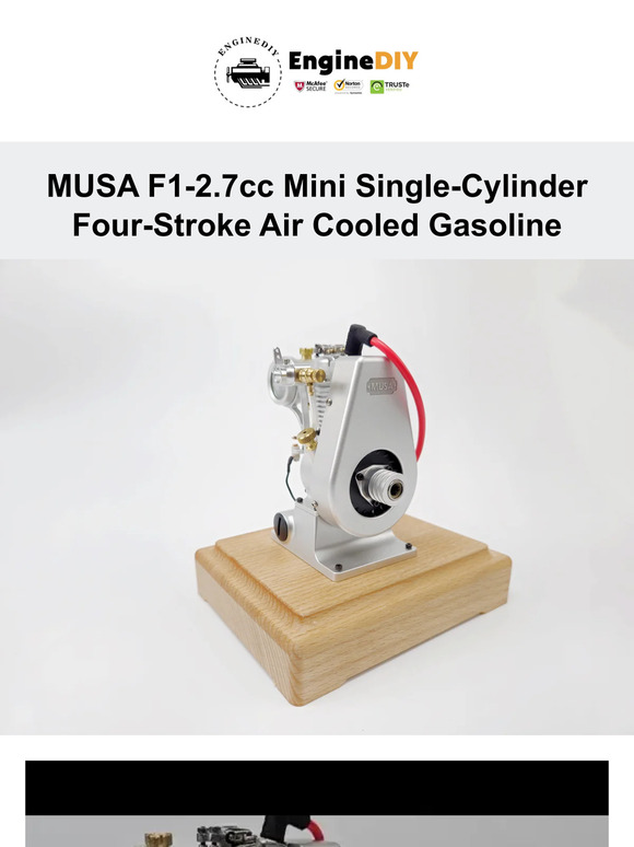 Enginediy: NEW MUSA Vertical Air Cooled Engine coming today | Milled