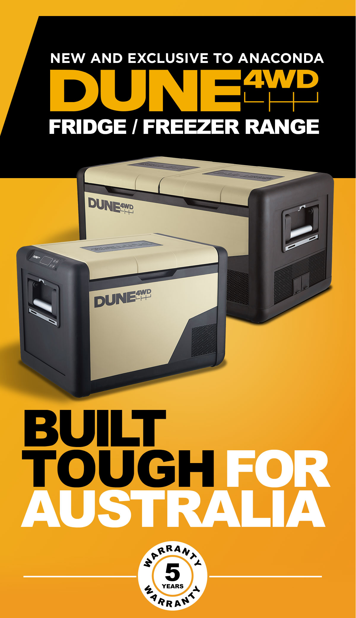 Anaconda: NEW Dune 4WD Fridge Freezers | Built Tough for Australia ...