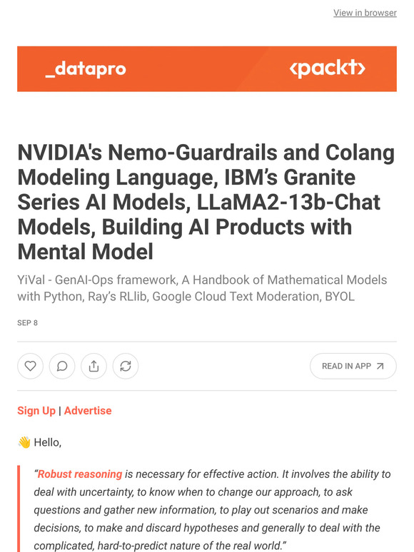 Packt: NVIDIA's Nemo-Guardrails and Colang Modeling Language, IBM’s ... Packt: NVIDIA's Nemo-Guardrails and Colang Modeling Language, IBM’s ...