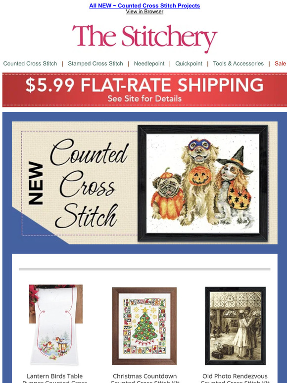 The Stitchery: Exclusive Designs Are Here ~ Shop New Counted Cross ...