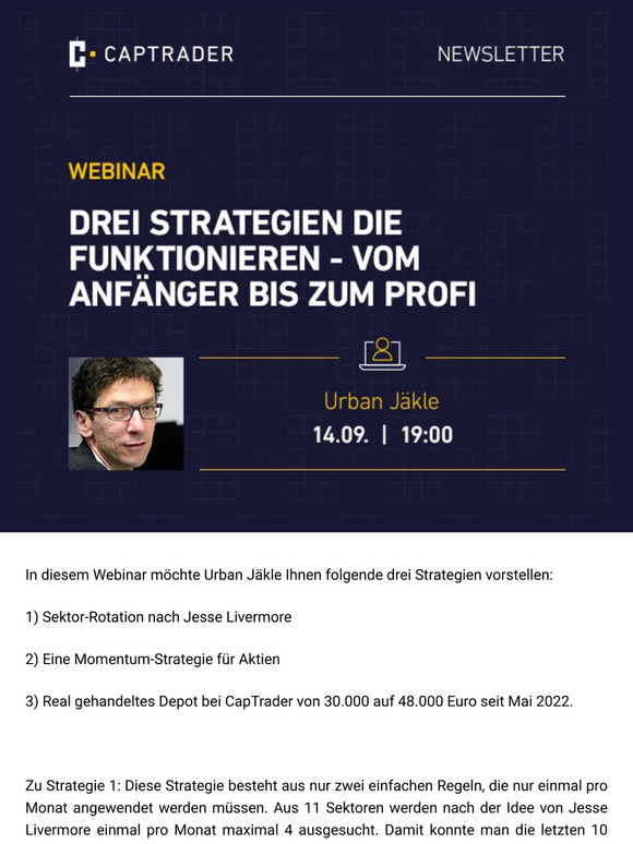 CapTrader: Urban Jäkle: Drei Strategien die funktionieren - vom ...