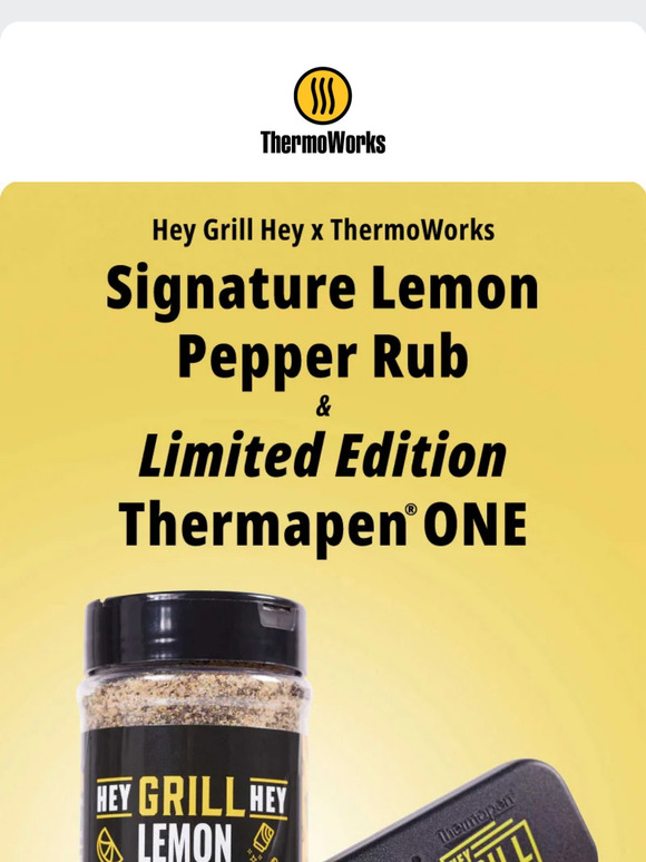 ThermoWorks: Limited Edition: Hey Grill Hey Thermapen ONE + Rub Bundle ...