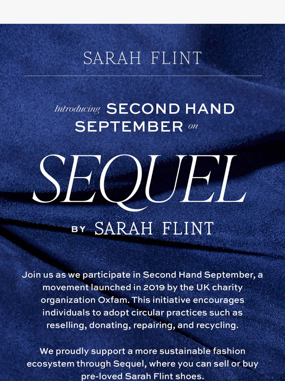 Sarah Flint: Introducing: Second Hand September | Milled