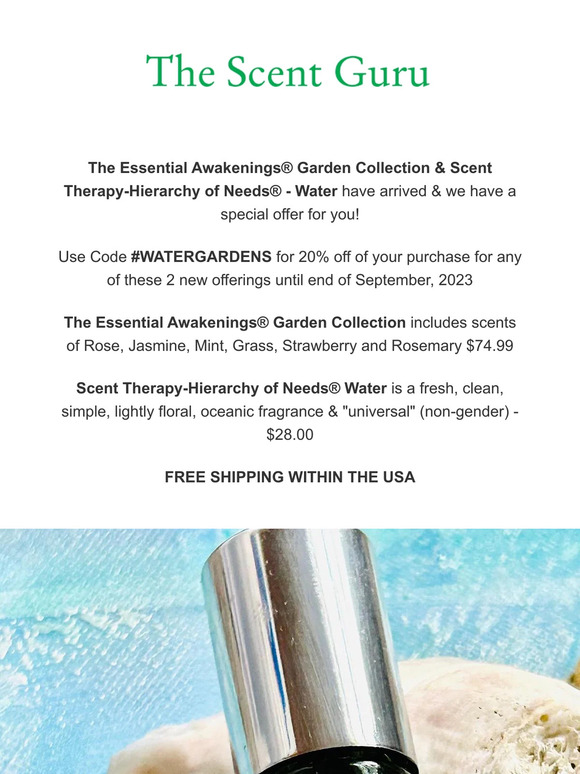 The Scent Guru Group: The Garden Collection & Scent Therapy-Hierarchy ...