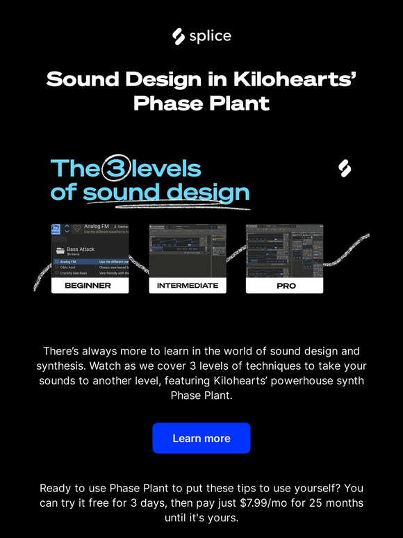 Splice Explore Popular Plugins Right Now Plus Learn To Design New Sounds With Phase Plant Milled