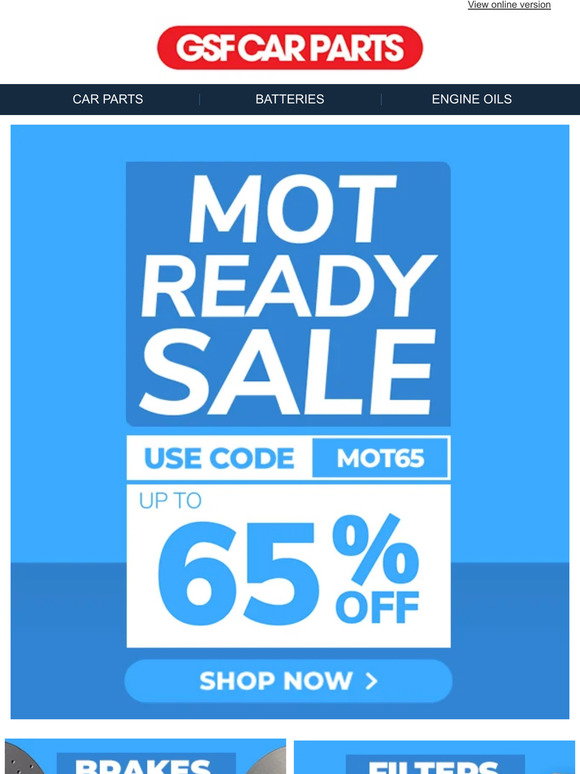 GSF Car Parts: Are You Ready For Your Next MOT? | Milled