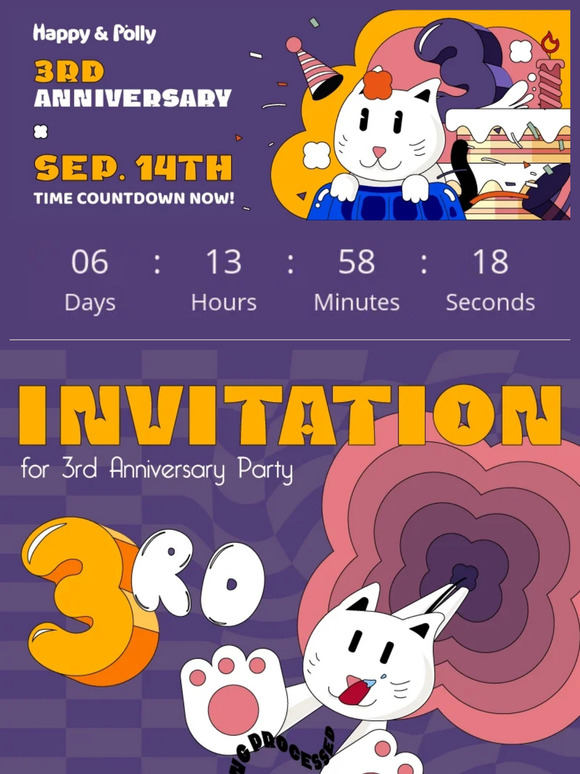 Happy & Polly: ⁉3rd Anniversary Alert??Big surprise on 2023🎁 | Milled