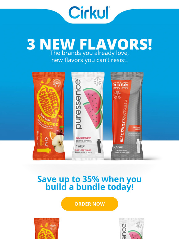 Cirkul: Just In: 3 NEW Flavors! | Milled