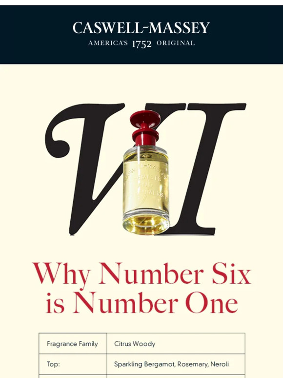 Caswell-Massey: Why Number Six Is Number One | Milled