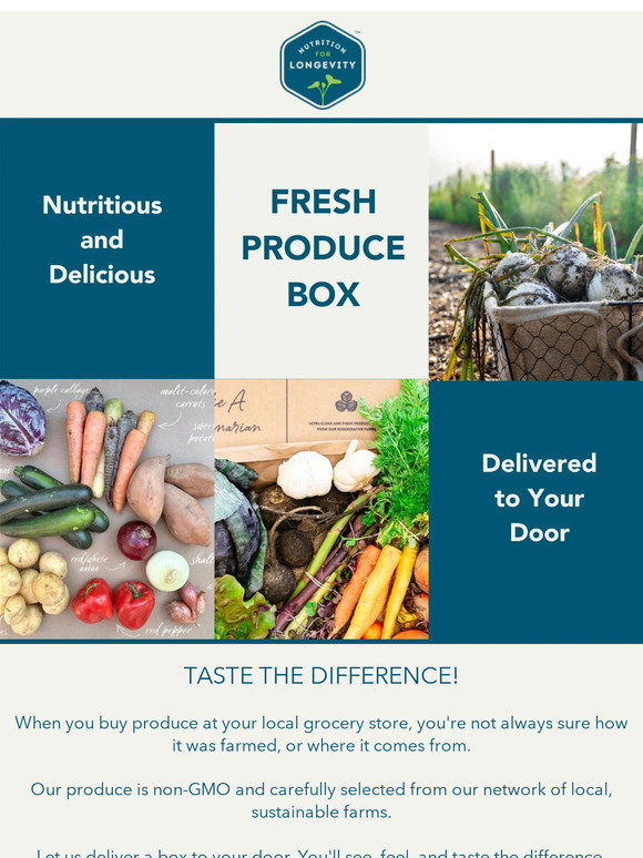 Nutrition for Longevity: Taste The Difference - Fresh Produce! | Milled