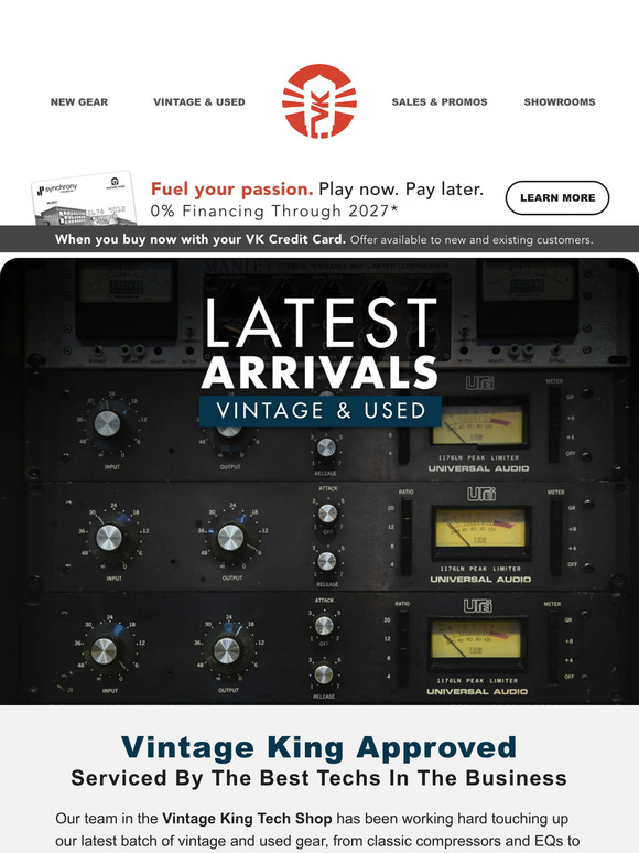 Vintage King Audio: New Vintage Gear + Popular Preamps | Milled