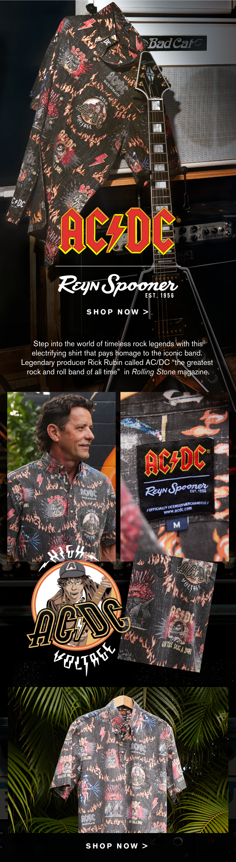 Reyn Spooner: AC/DC x Reyn Spooner is ready to ROCK ⚡ | Milled