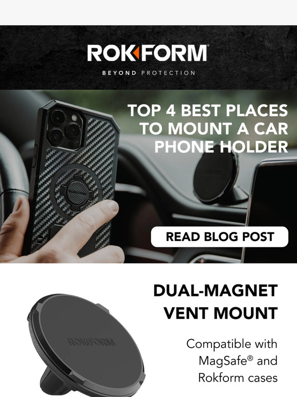 Rokform: Top 4 Best Places to Mount a Car Phone Holder | Milled