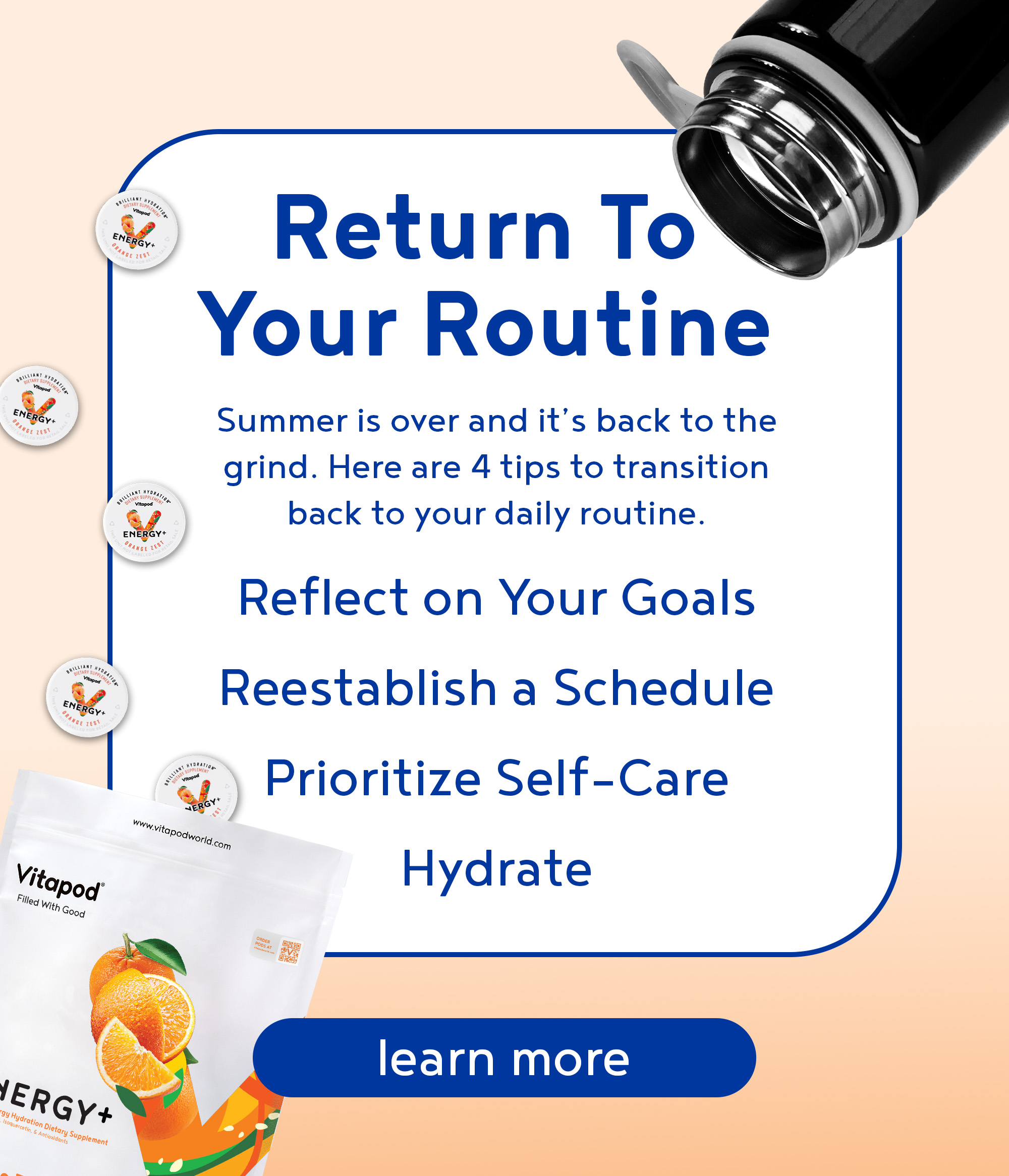 Vitapod: How To Return To Your Routine | Milled