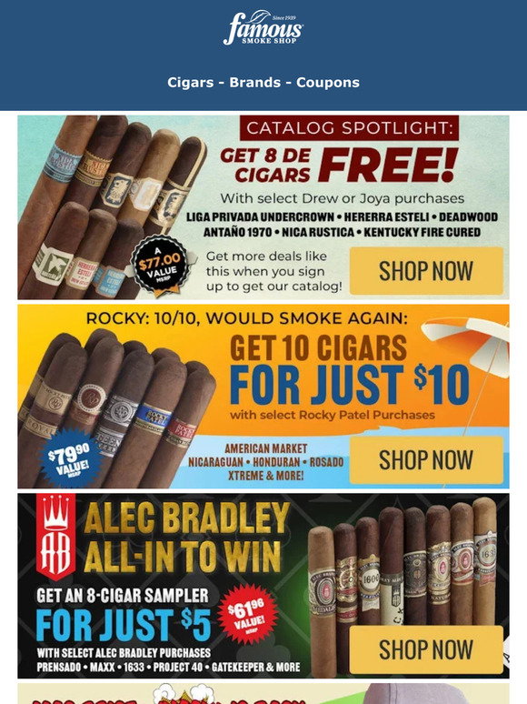 Famous Smoke Shop: Have you seen this week's insane deals from Famous ...
